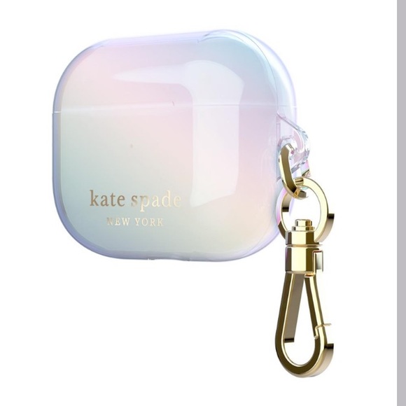 kate spade | Accessories | Kate Spade Gold Metallic Iridescent Gradient ...